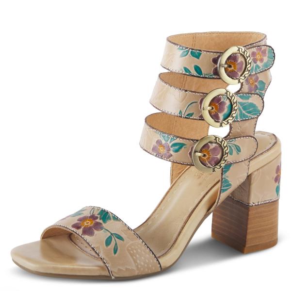 商品名: Spring Step L'Artiste レディース Rheba ハイヒール サンダル, ベージュマルチ, 9 Spring Step L'Artiste Women's Rheba High Heel Sandal Beige...