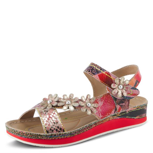商品名: Spring Step L'Artiste レディース Charleen アンクルストラップサンダル, ピンクマルチ, 5 L'Artiste by Spring Step Charleen Pink Multi EU 35 (U...