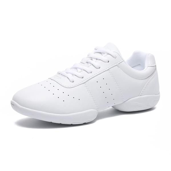 商品名:  HIKLDK Cheer Shoes girls for Womens White Cheerleading Shoes Youth Sports Training Athletic Comfortable Light Flat...