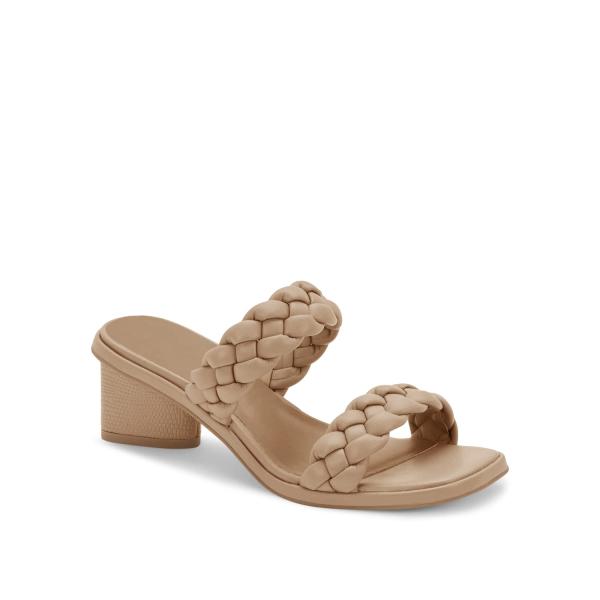 商品名:  gihubafuil Women’s Braided Heeled Sandals Strappy Square Open Toe Heels Chunkly Block Slip-on Slide Dress Shoesブラン...