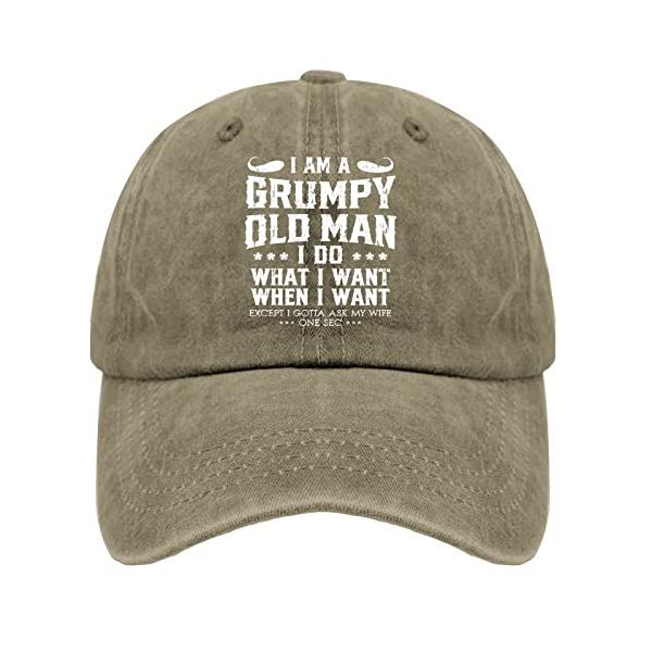 商品名:  Dad Hats I Am a Grumpy Old Man I Do What I Want When I Want Dad Hats for Men Vintage Dad Hat Adjustableブランド: Xinme...