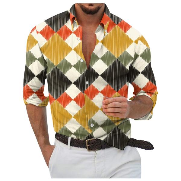 商品名:  Button Up Shirt Men, Funny Shirts Dress Shirts Men Designer Spring Summer Casual 3D Halloween Printing Hawaii Shir...