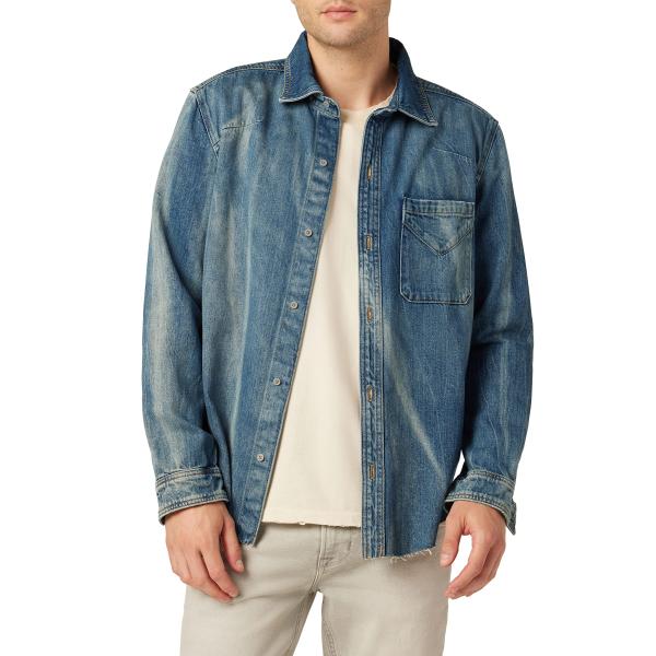 商品名:  Hudson Jeans Men's LS Shirt, EXTRACTED Indigoブランド: HUDSON商品サイズ: Small高さ: 32cm横幅: 31.2cm奥行: 6.1cm重量: 610g商品番号: CLDE...