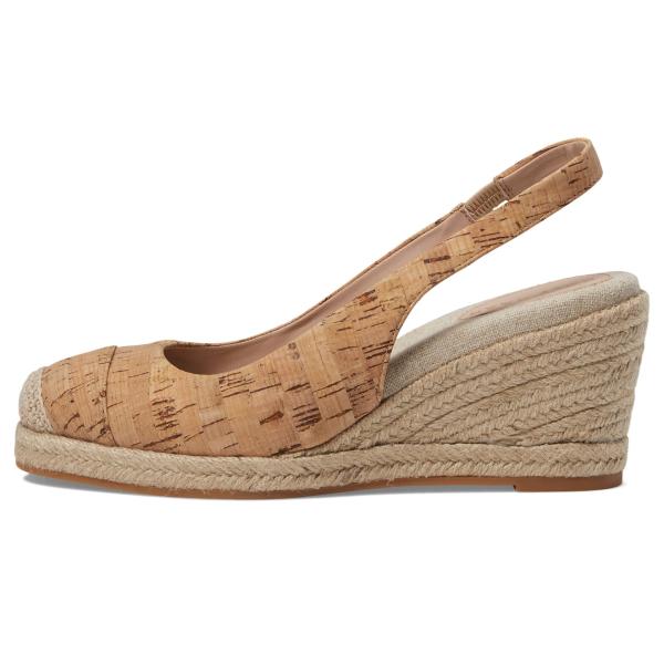 商品名: Cole Haan Cloudfeel エスパドリーユ ウェッジ スリングバック 80mm, コルク/ナチュラルリネン, 7.5 Cole Haan Cloudfeel Espadrille Wedge Slingback 80 ...