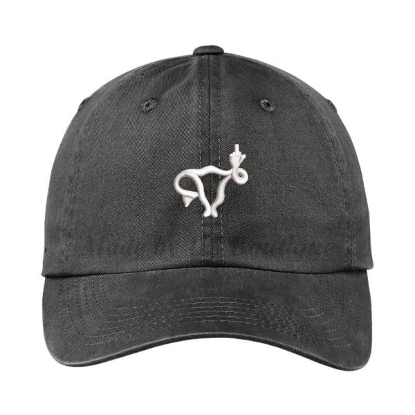 商品名:  Uterus with Middle Finger Hat, Feminist, Abortion Rights, My Body My Choice, Womens Reproductive Rights, Pro Choic...