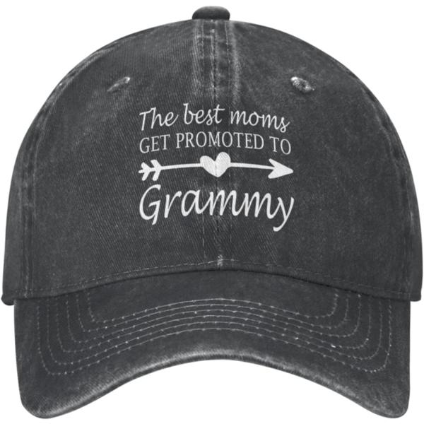 商品名:  The Best Moms Get Promoted to Grammy Hat for Women Baseball Cap Graphic Capsブランド: Generic商品サイズ: One Size商品番号: 色: B...