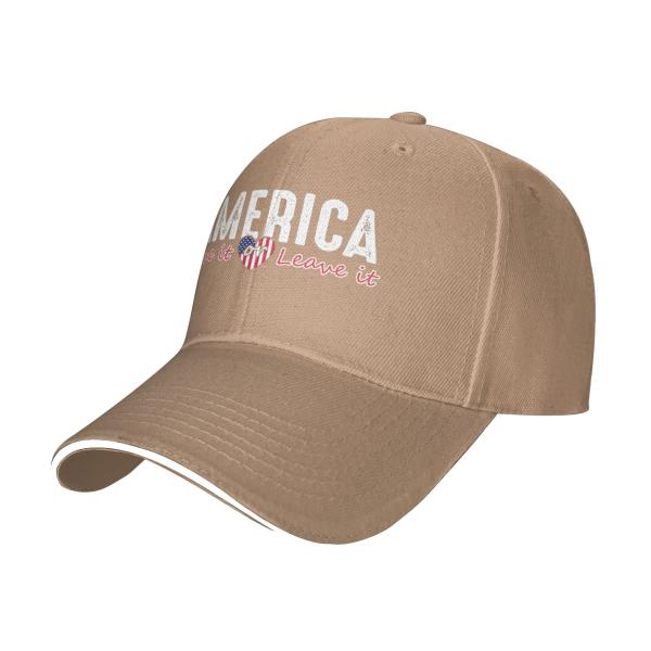商品名:  America Love It Or Leave It Baseball Hats for Women Graphic Washed Cotton Adjustable Hats Naturalブランド: NEASF商品サイズ:...