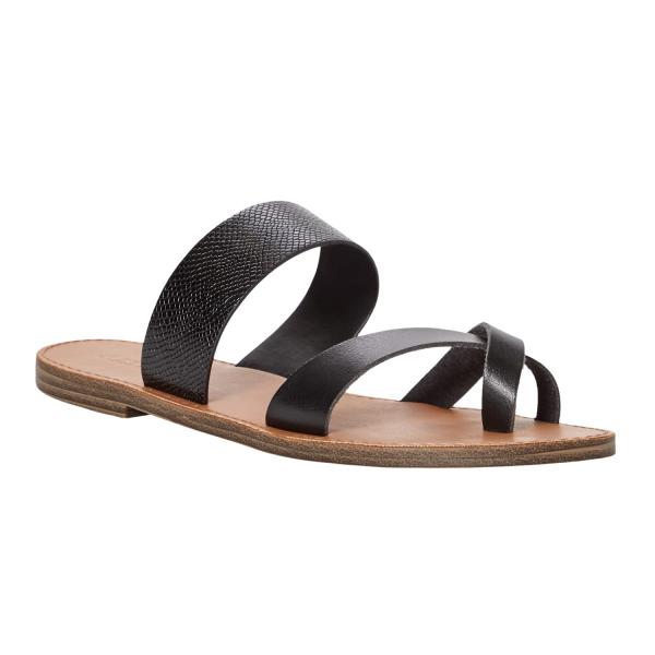 商品名: JustFab Cloey レディース サンダル - ビーチサンダル レディース 快適 スタイリッシュ ドレッシーなサンダル レディーストングサンダル かわいいストラップサンダル, ブラック, 9 JustFab Cloey Bl...