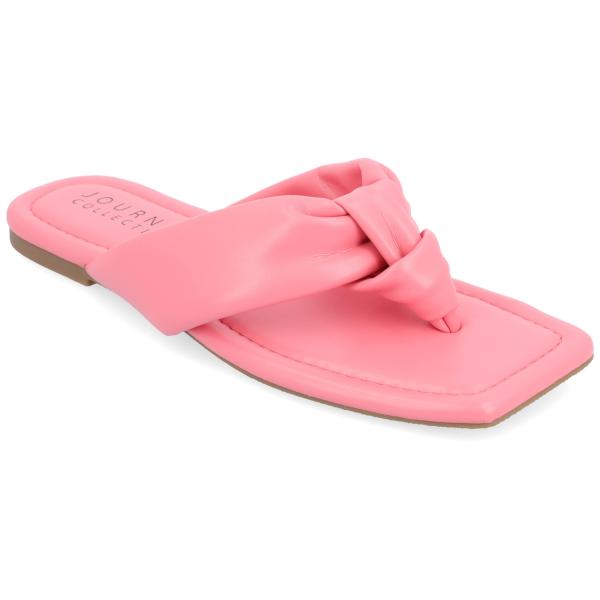 商品名:  Journee Collection Womens Ares Tru Comfort Foam Light Puff Flip Flop Sandals Pink 8 Medium WOMENS USブランド: Journee ...