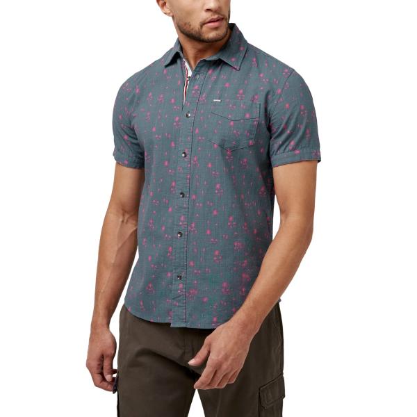 商品名:  Buffalo David Bitton Men's Short Sleeve Printed Button Down, Charcoal S23, Sブランド: Buffalo David Bitton商品サイズ: Small...