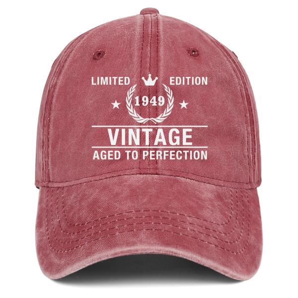 商品名:  75th Birthday Gifts for Women Men 75 Vintage 1949 Trucker Hat Ideas Baseball Cap Redブランド: LHSCVUFASC商品サイズ: One Siz...