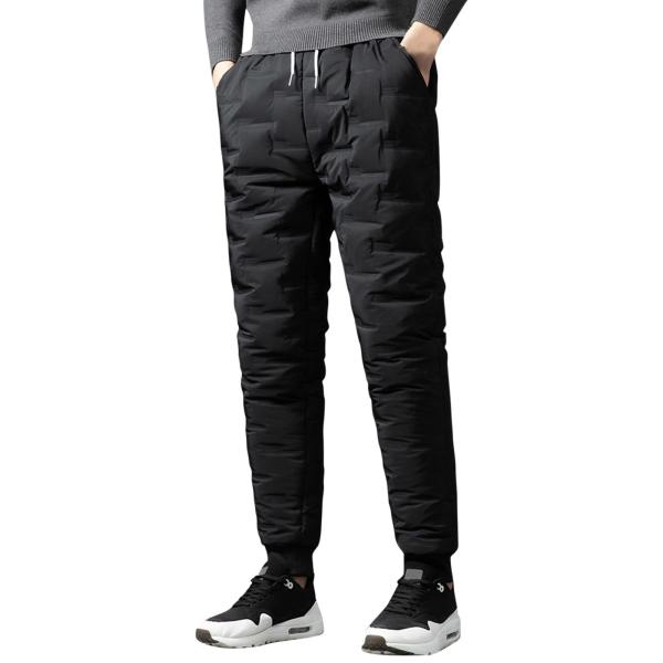 商品名:  Men's Warm Down Pants Packable Winter Snow Puffer Pant Thickened Fleeced Lined Quilted Ski Insulation Pants Trouse...