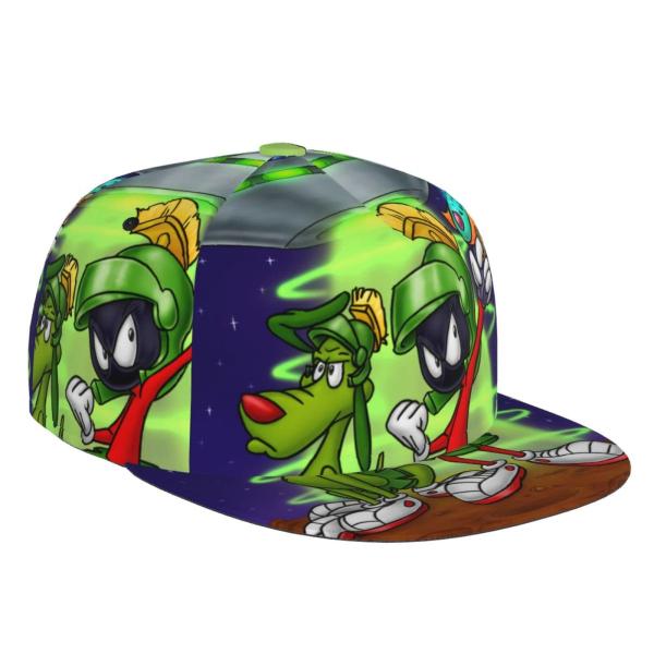商品名:  DHOUTSL Baseball Cap Marvin Anime The Martian Flat Brim Hat Hip Hop Trucker Hat for Men Women Adjustable Snapback ...