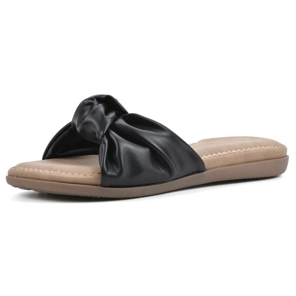 商品名: CLIFFS BY WHITE MOUNTAIN レディース ファンシフルサンダル, ブラック/スムーズ, 11 CLIFFS BY WHITE MOUNTAIN Women's Fanciful Sandal, Black/Sm...