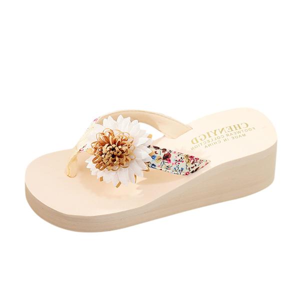 商品名:  Flip Causal Beach Slippers Shoes Bohemian Slippers Flops Wedges Ladies for Women Sandals Womens Arch Support Flip ...