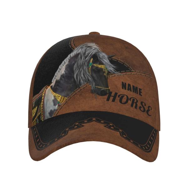 商品名:  Horse Cap, Personalized Horse Hat for Men Women Custom Text/Name Hats Adjustable 3D Printed Classic Baseball Capブラ...