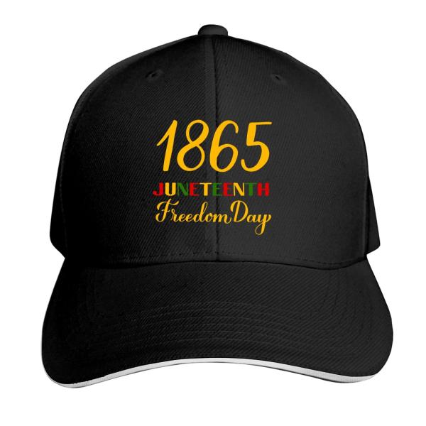 商品名:  Happy Juneteenth Day Freedom 1865 Hat for Men Women Baseball Cap Stylish Casquette Adjustable Dad Hats Blackブランド: ...