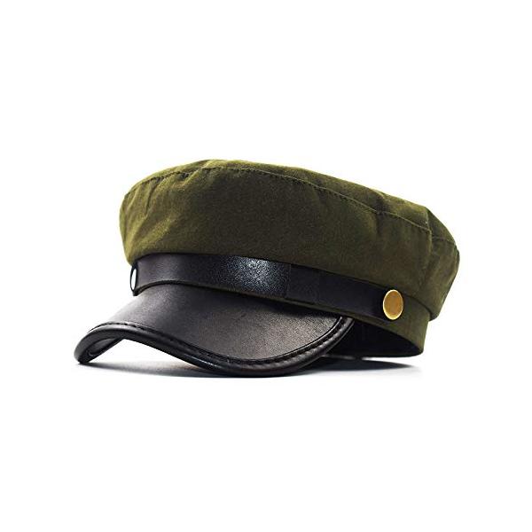 商品名:  Chauffeur Hat for Men Women Classic Vintage Newsboy Cap Costume Hats Beret Cap (One Size, Army Green)ブランド: GRNUS商品...