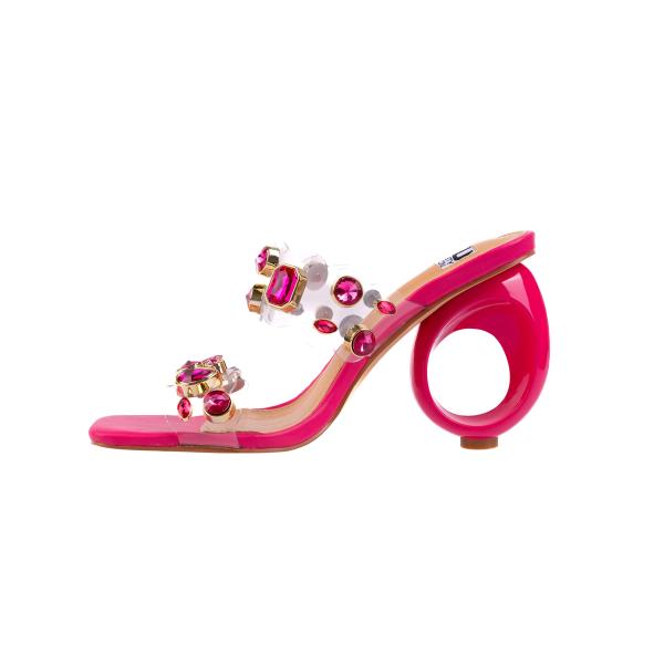 商品名:  Ninety Union Joyfull Two Band Slide On Circular Heel, Fuchsia, 12ブランド: Ninety Union商品サイズ: 12商品番号: 色: Fuchsia素材: sy...
