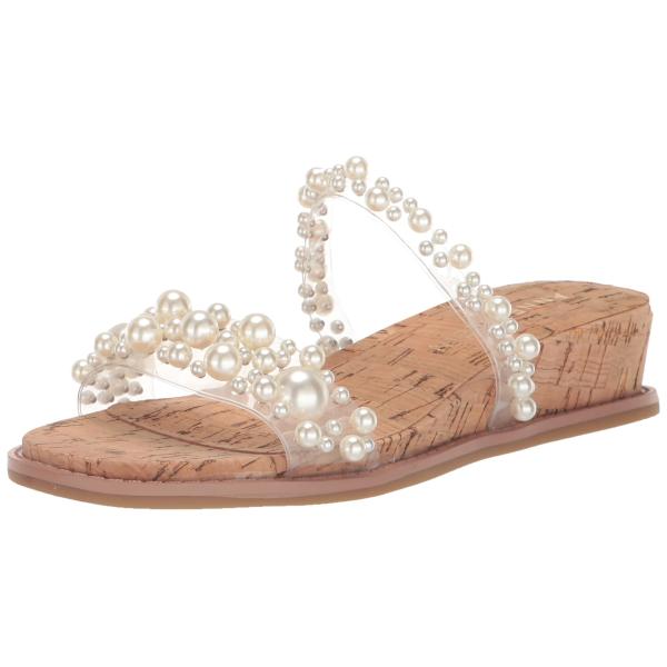 商品名: Anne Klein Sport レディース Blakely ファッションスニーカー、ピューター、10 M US, パール/コルク。, 9.5 Anne Klein Women's Blakely Slipper, Pearl/C...