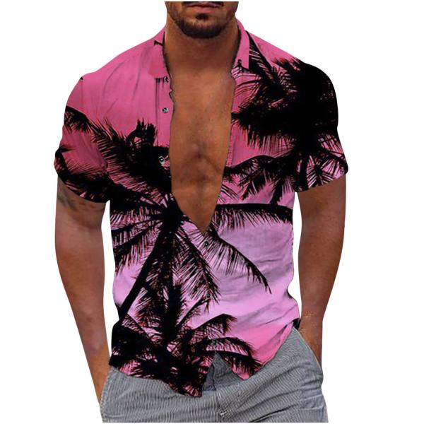 商品名:  Men's Funky Hawaiian Shirts Short Sleeve Button Down Tropical Print Shirt Beach Party Holiday Casual Summer Tops H...