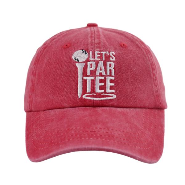 商品名:  Tacoesha Let's Par Tee Baseball Cap for Men Women, Embroidered Adjustable Cotton Golf Gifts Dad Hatブランド: Tacoesha商...