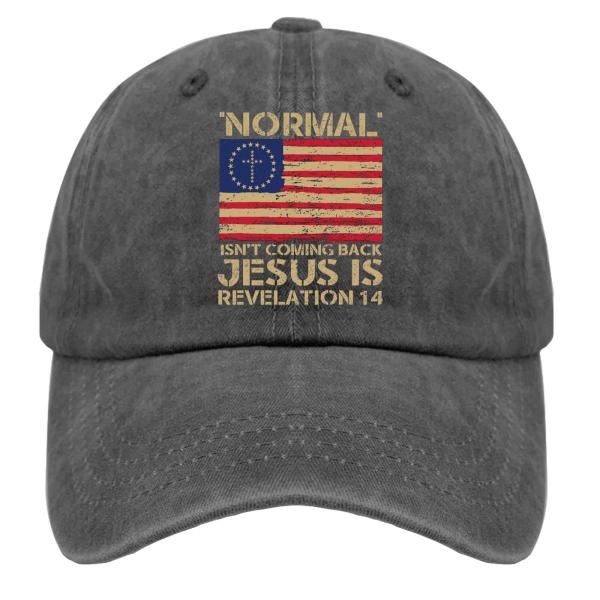 商品名:  Caps Normal Isn't Coming Back Jesus is Dad Hats for Men Vintage Baseball Cap Adjustableブランド: devor商品サイズ: One Size高...