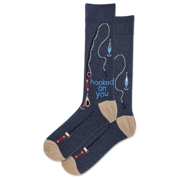 商品名:  Hot Sox Men's Hooked on You Crew Socks 1 Pair, Denim Heather, Men's 10-13 Shoeブランド: Hot Sox商品サイズ: 10-13高さ: 28.8cm横...