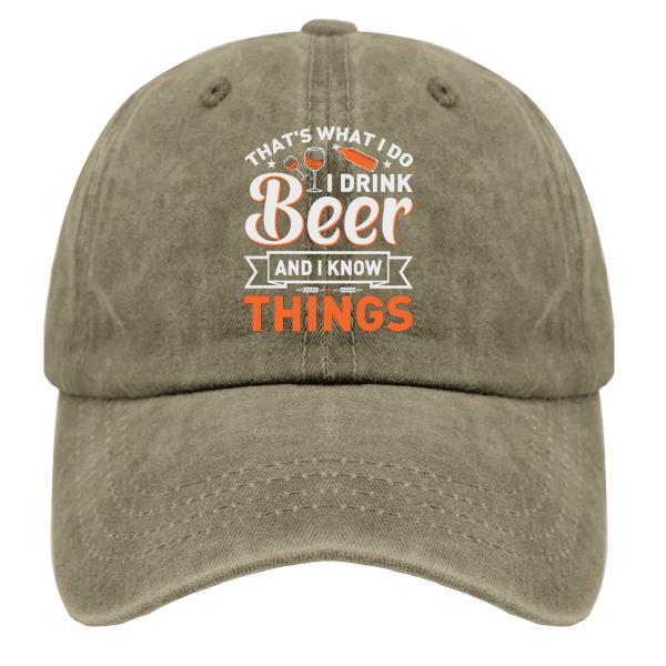 商品名:  Caps That's What I DO I Drink Beer and I Know Things Dad Hat for Men Funny Baseball Cap Adjustableブランド: Xinme商品サイズ...