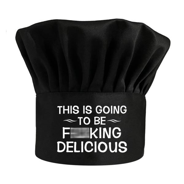 商品名:  This is Going to be Fxxking Delicious,Funny Chef Hat，Adjustable Kitchen Cooking Hat for Men &amp; Women,Chef Gift,...