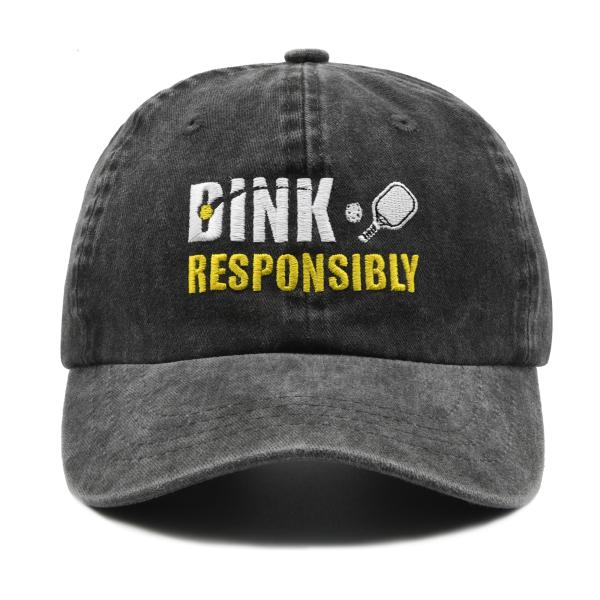 商品名:  Waldeal Pickleball Hat for Men Women, Pickleball Gifts, Adjustable Dink Responsibly Pickle Ball Baseball Cap Black...