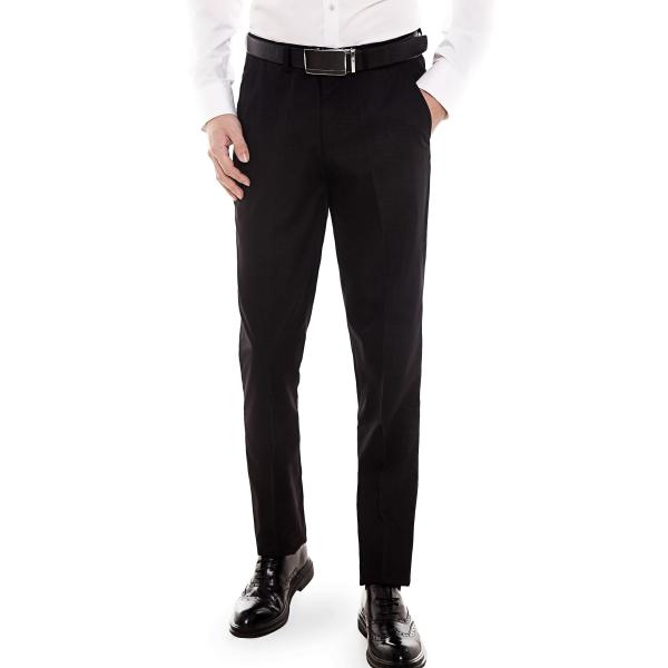 商品名:  PolePlus Men’s Dress Pants Classic Straight Fit Flat Front Lightweight Comfort Work Pants for Men Blackブランド: PoleP...