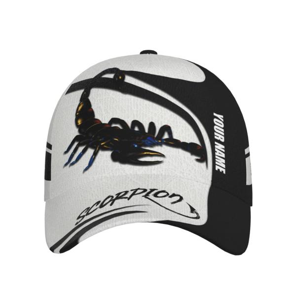 商品名:  3D Custom Scorpion Cap Hats for Men Women Custom Text/Name Personalized Adjustable Classic Caps Scorpion Hat Print...