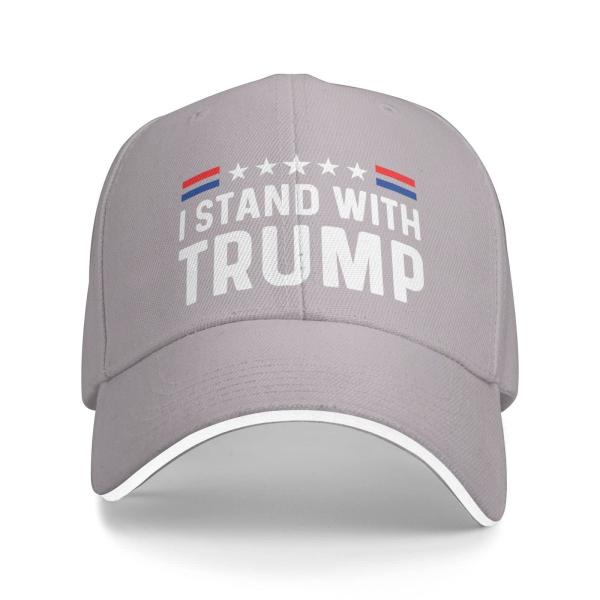商品名:  POLIFARMER Trump 2024 Hat Hat I Stand with Trump Hat Women Baseball Cap Graphic Cap Grayブランド: BEIXBE商品サイズ: One Siz...