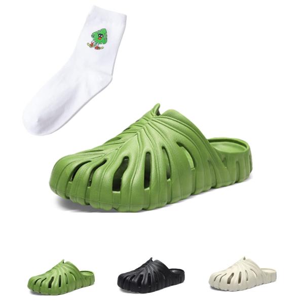 商品名:  LELEBEAR Monstera Slippers, Monstera Pillow Slippers Open Toe Non Slip Slippers, Monstera Slides for Women and Men...
