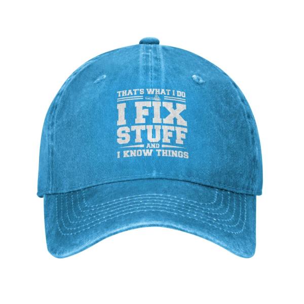商品名:  I Fix Stuff Hat Thats What I Do I Fix Stuff and I Know Things Hat I Fix Things Hat Cool Stuff Hat for Men Funny Bl...