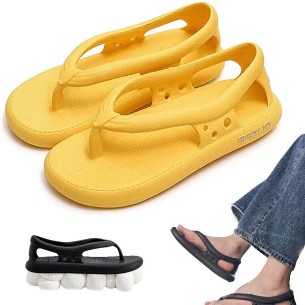 商品名:  GEOBY 2023 NEW Bazuo Sandals, Bazuo Flip Flops, Bazuo Non-Slip Slippers (Yellow,42-43)ブランド: GEOBY商品サイズ: 42-43商品番号:...