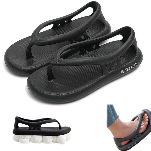 商品名:  GEOBY 2023 NEW Bazuo Sandals,Bazuo Flip Flops, Bazuo Non-Slip Slippers (Black,Women 10.5-11)ブランド: GEOBY商品サイズ: Wome...