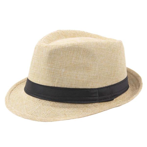 商品名:  Classic Fedoras Hats Short Brim Panama Jazz Hat Summer Beach Straw Hat Cap for Men Women Costume Accessories Beige...