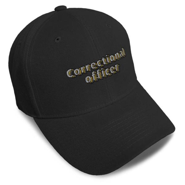 商品名:  Speedy Pros Baseball Cap Correctional Officer Detention Acrylic Prison Dad Hats for Men and Women Black Design Onl...