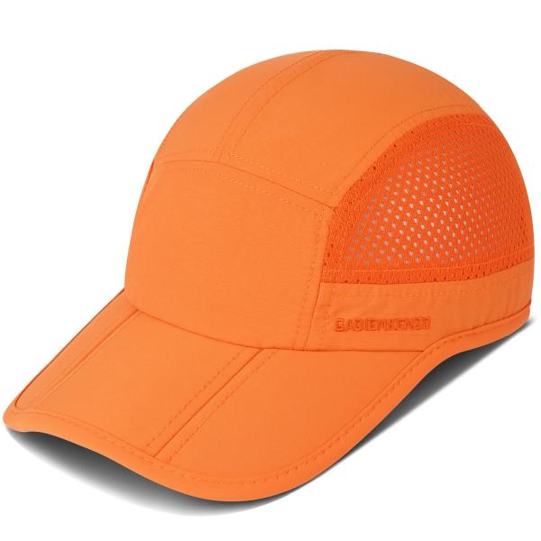 商品名:  GADIEMKENSD Men Folding Running Hats Long Brim Golf Hat Dry Fit Ball Caps Unstructured Breathable Lightweight SPF ...