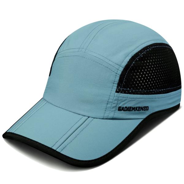 商品名:  GADIEMKENSD Mens Folding Running Hat Long Brim Golf Hats Quick Dry Baseball Caps Unstructured Breathable Light UPF...