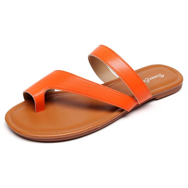 商品名: VenusCelia レディース トゥリング スライドサンダル, オレンジ, 7 VenusCelia Women's Toe-Ring Slide Sandal (7 M US,Orange)ブランド: VenusCelia商品...
