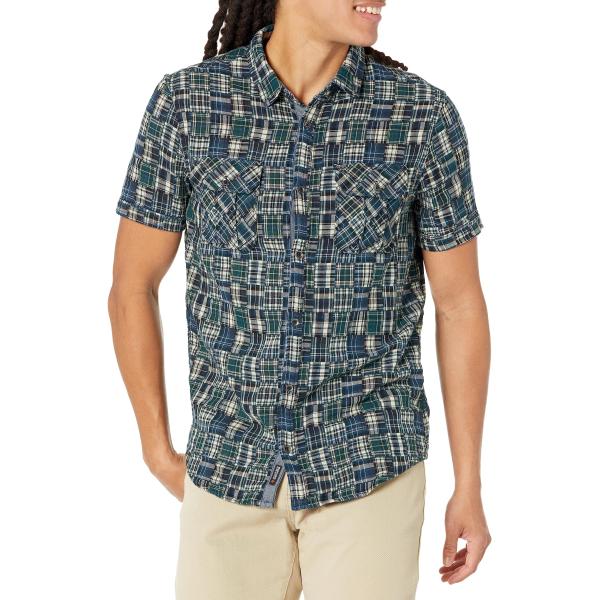 商品名:  Buffalo David Bitton Men's Short Sleeve Plaid Button Down, Whale, X-Largeブランド: Buffalo David Bitton商品サイズ: X-Large高...