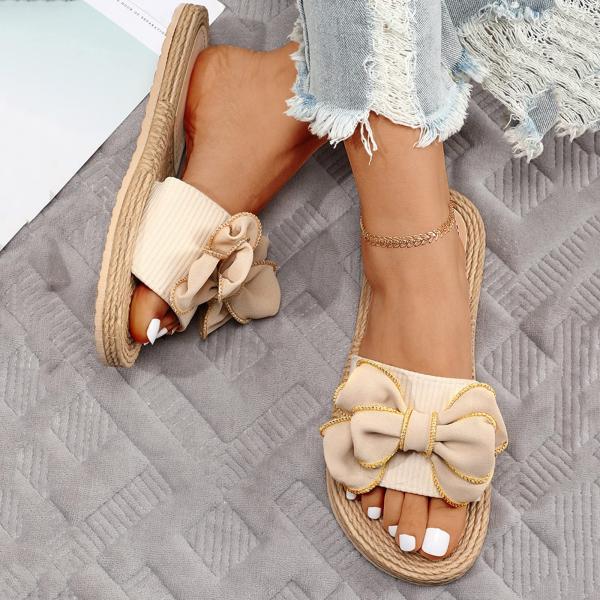 商品名:  Dheva-C Womens Espadrilles Slip on Sandals Slides Flat Platform Open Toe Summer Boho Casual Beach Shoes Slippers S...