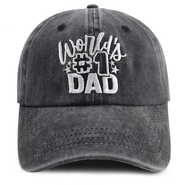 商品名:  Dad Gifts from Daughter Son, Funny World's #1 Dad Hat, Adjustable Cotton Embroidered Best Papa Ever Party Decorati...