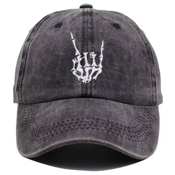 商品名:  Halloween Skull Baseball Cap Hats for Men Women Cool Emo Gothic Goth Skeleton Perfect Best Grunge Spooky Graphic B...