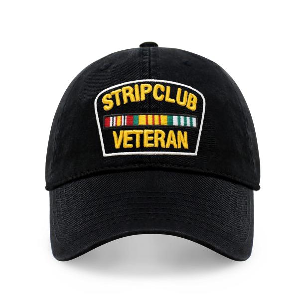 商品名:  Strip Club Veteran Dad hat Pre Curved Visor Cotton Ball Cap Baseball Cap PC101 (Black)ブランド: CHOK.LIDS商品サイズ: One Si...
