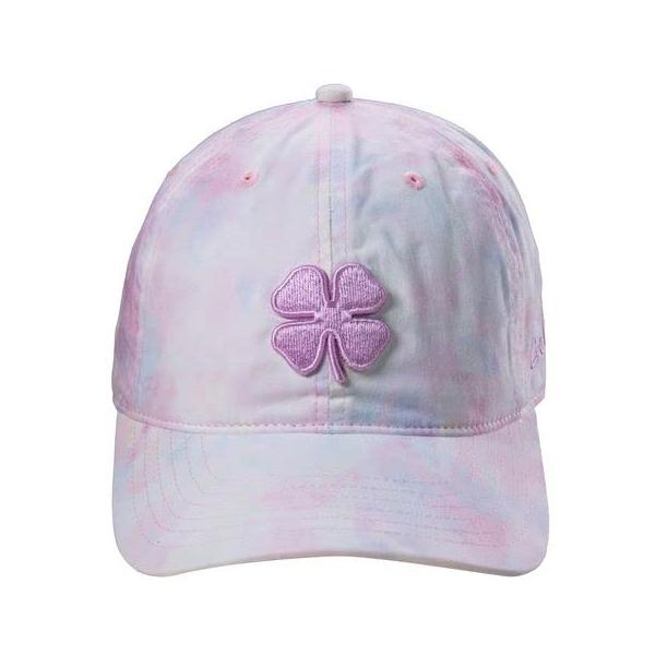 商品名: Happiness 5 - Gorro para mujer, color rosa/blanco, con deslizador de tr bol blanco, ajustable, Rosado, Talla nica B...