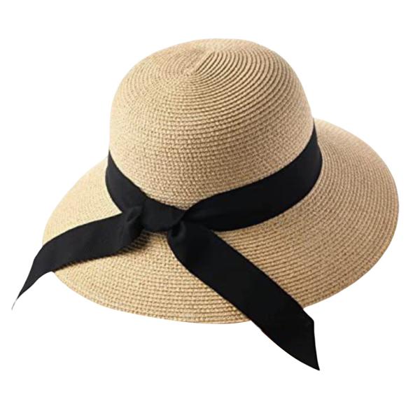 商品名:  Womens Beach Sun Straw Hat UV UPF50 Travel Foldable Brim Summer Large Panama Hats Wide Brim Summer Beach Sun Hat f...